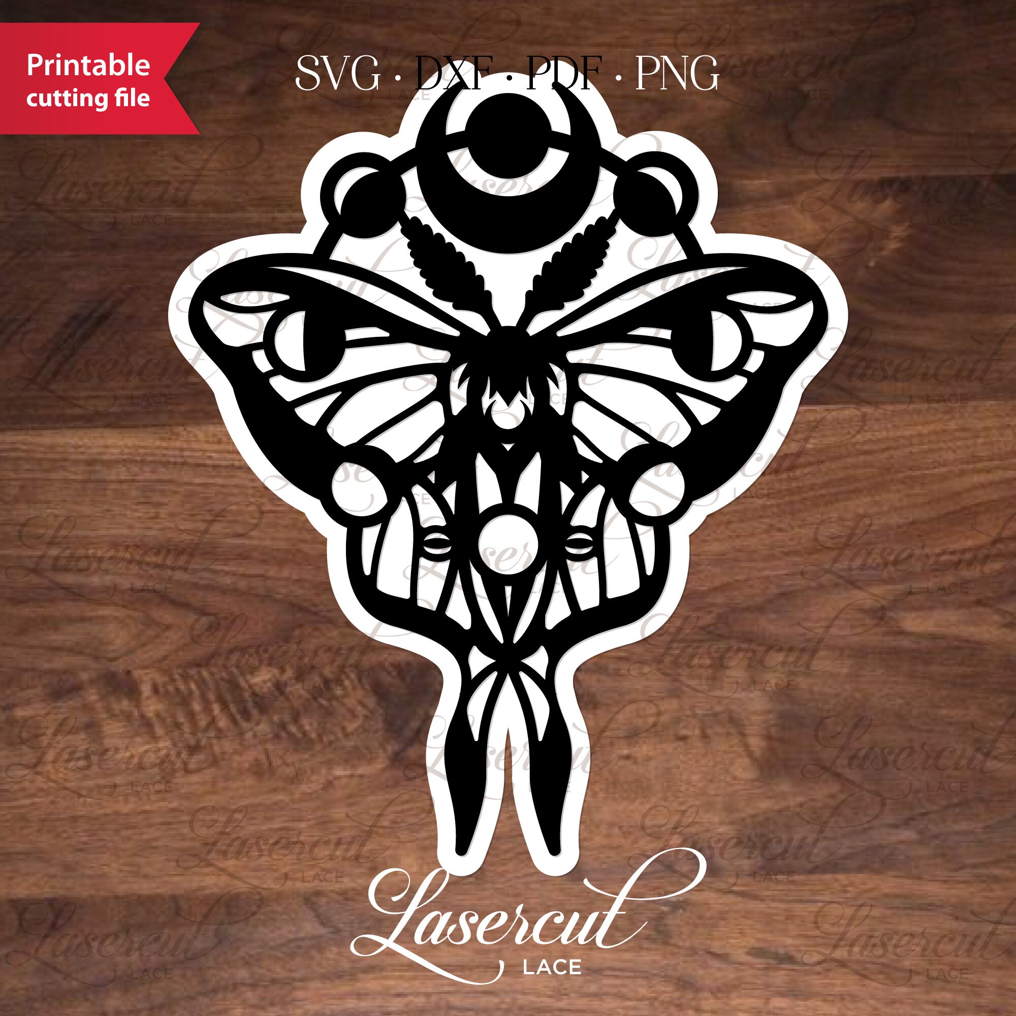 Magic Luna Moth SVG Butterfly Moon SVG Cut File Moth Art - Etsy