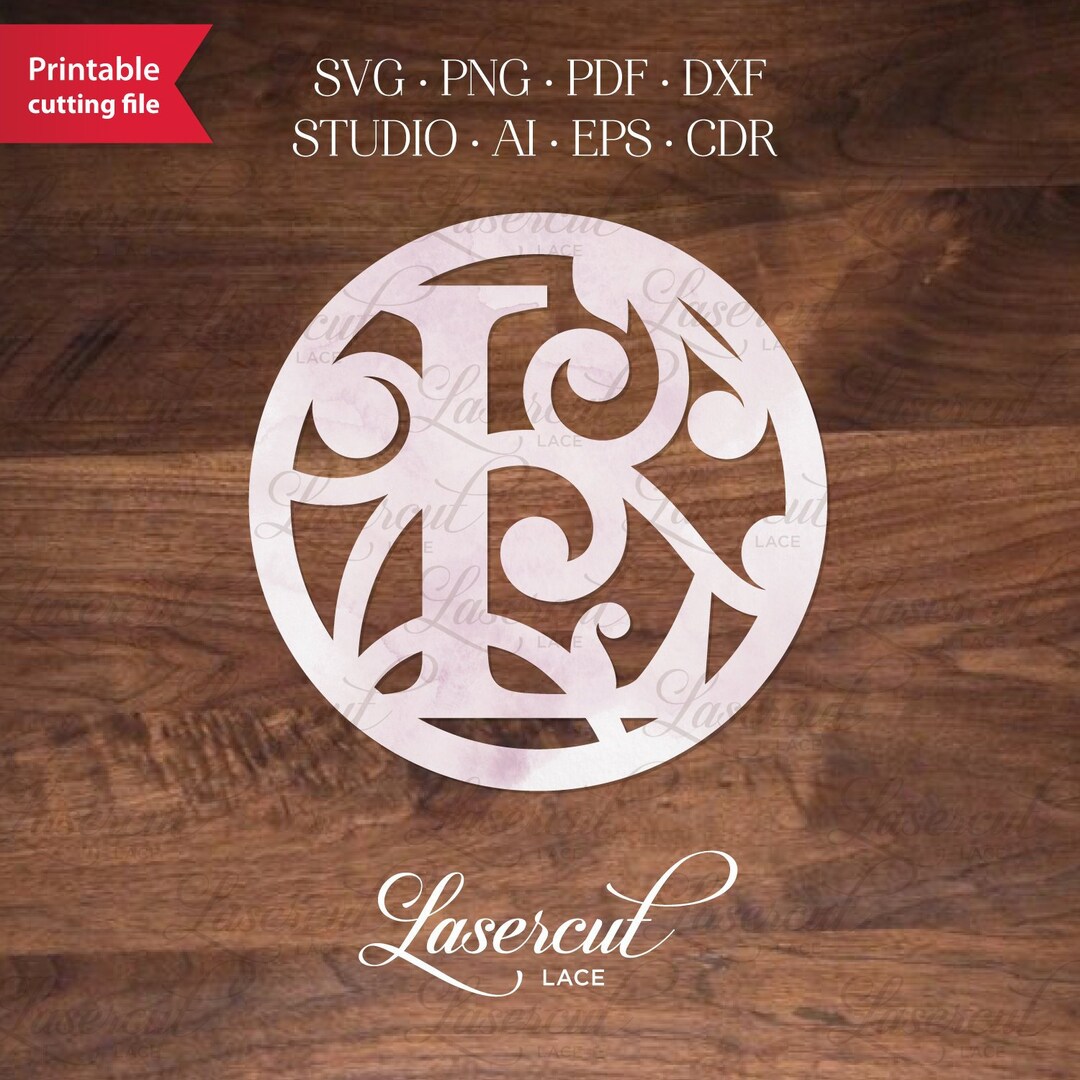 Circle L Monogram Svg, Monogram Letter «L» SVG Template. One Monogram ...