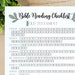 Bible Reading Checklist, Bible Study - Etsy