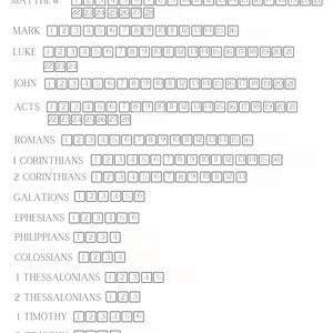 Bible Reading Checklist, Bible Study - Etsy