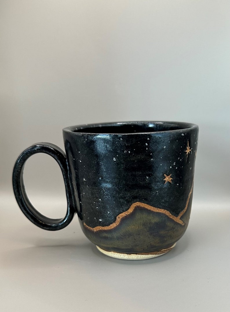 Handmade Stoneware Night Court Mug - Etsy