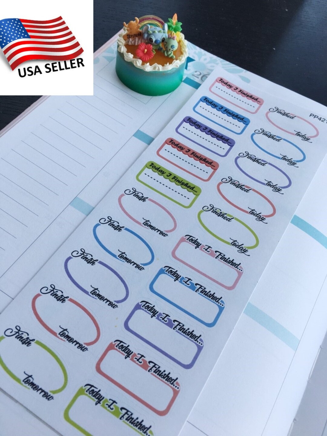 S-421 -today I Finished, Just Finish, I Finish Work, Finish: Planner ...