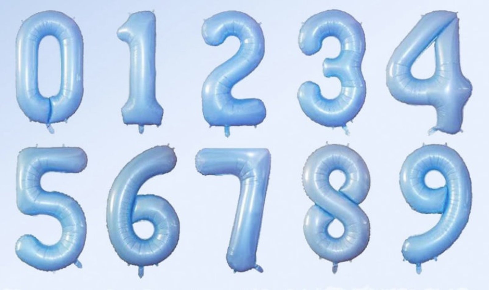 26 Matte Blue 0123456789 Number Foil - Etsy