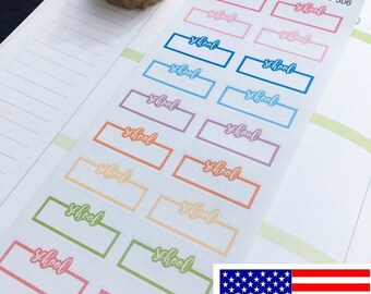 Start End Time Appointment Planner Stickers Printable Study School Work ...