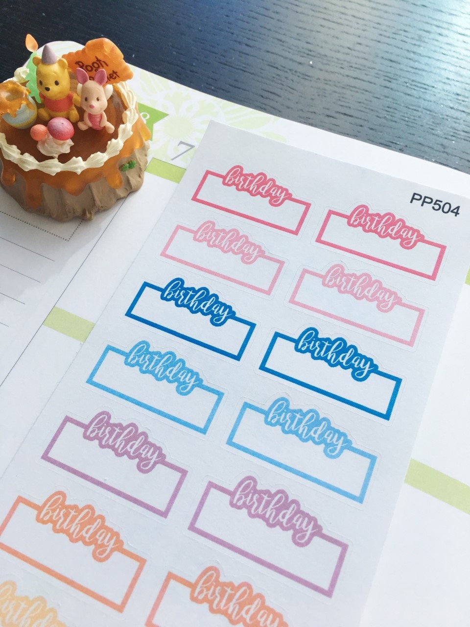 S-504 Happy Birthday Birthday Birthday Cakes Fillable - Etsy