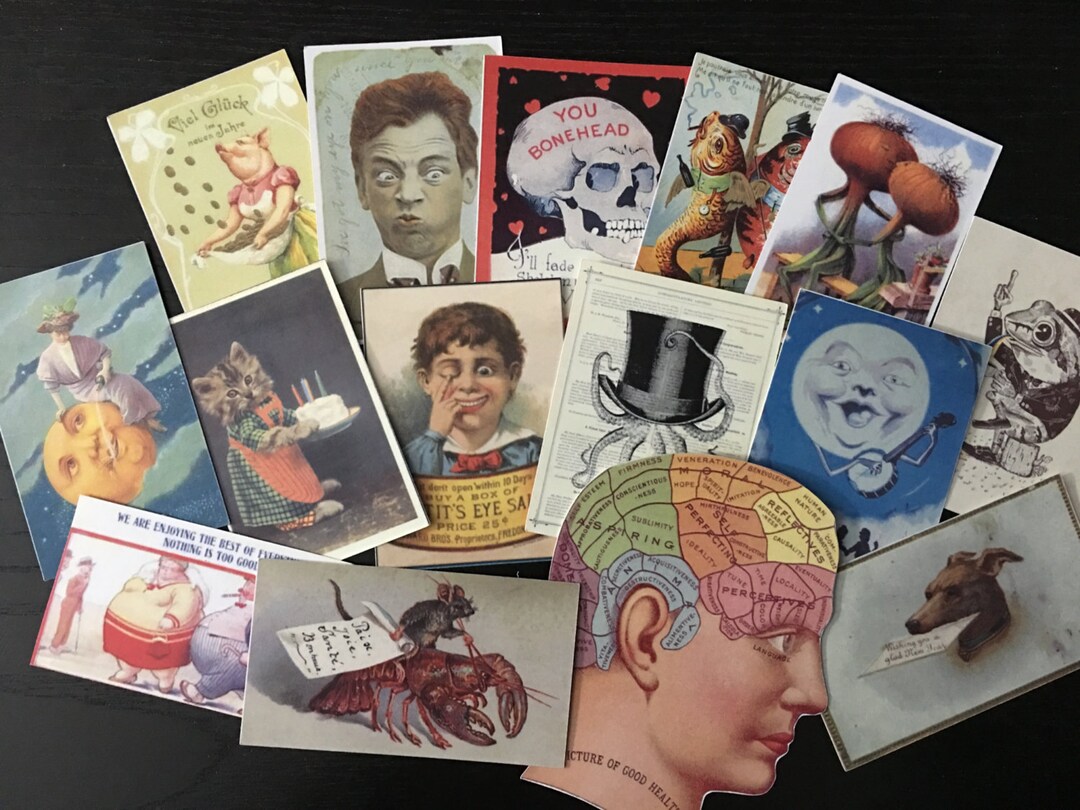 VINTAGE Bizarre & Weird,funny, Strange, Macabre, Unexplained Die Cuts ...