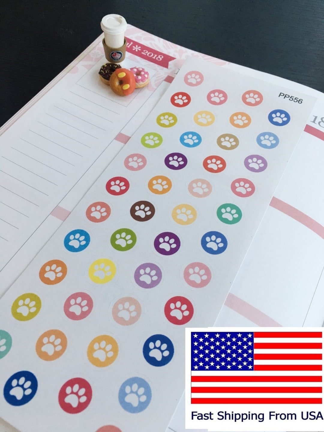Paw Print Planner Stickers: Pet Grooming Appointment Reminders - Etsy