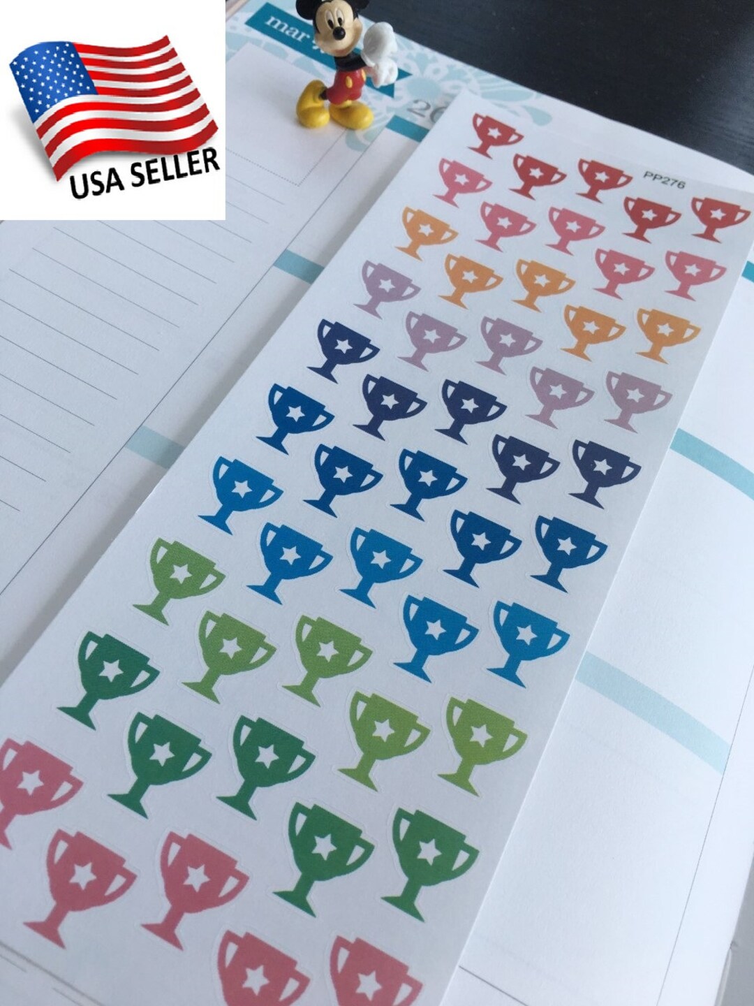 Trophy Planner Stickers: Champion Reward Stickers - Etsy
