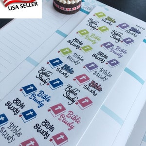 Bible Study Planner Stickers: Erin Condren, Limelife, Plum Paper - Etsy