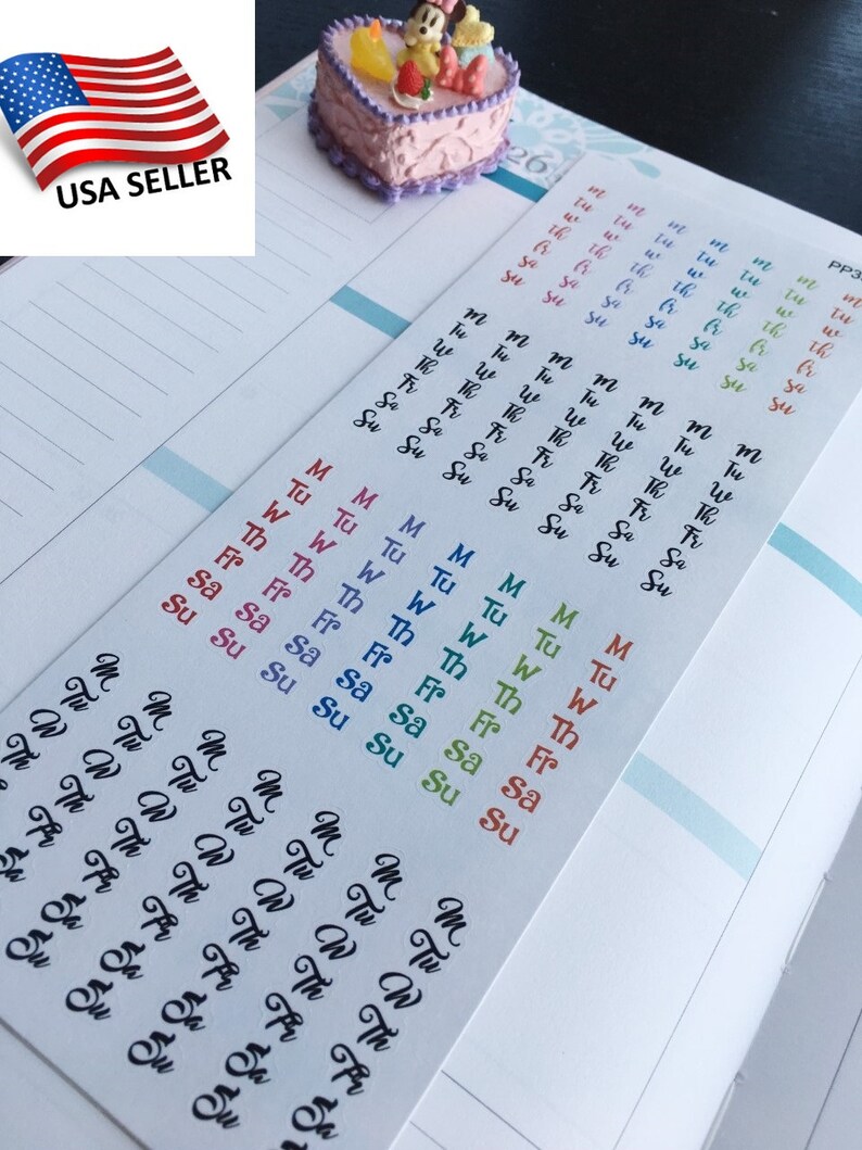 S-397adays of the Week Checklist Monday Tuesday - Etsy