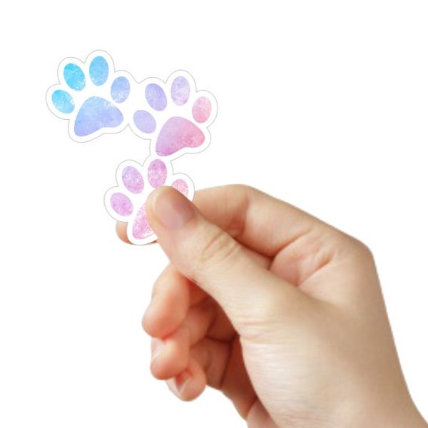 Paw Print Sticker - Etsy