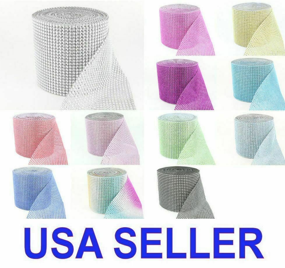 Diamond Mesh Wrap RollCrystal Rhinestone Ribbon WrapSparkle | Etsy