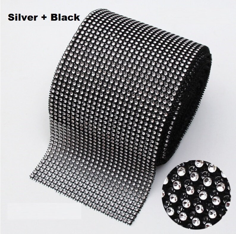 Diamond Mesh Wrap Rollcrystal Rhinestone Ribbon Wrapsparkle - Etsy