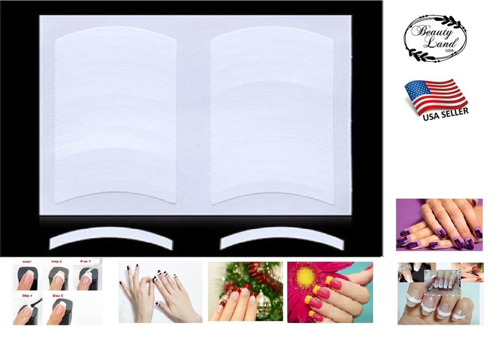 2-50 Sheets: 06 French Tip Guides Sticker Manicure Stripe - Etsy