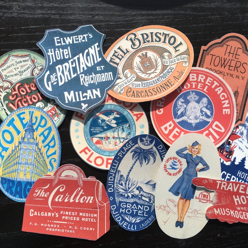 Hotel Luggage Labels - Etsy