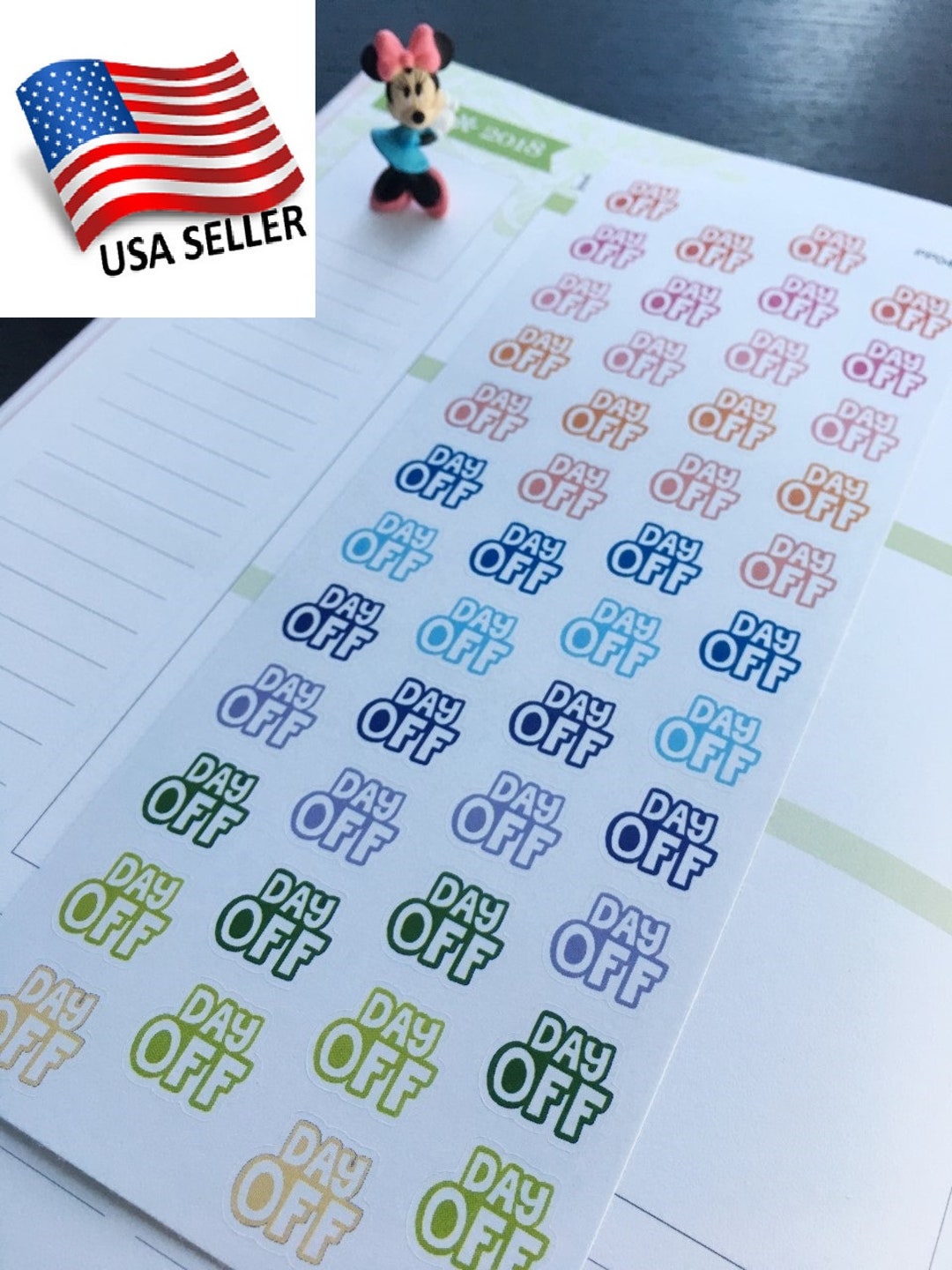 Day off Planner Stickers: Vacation, Travel Icons - Etsy