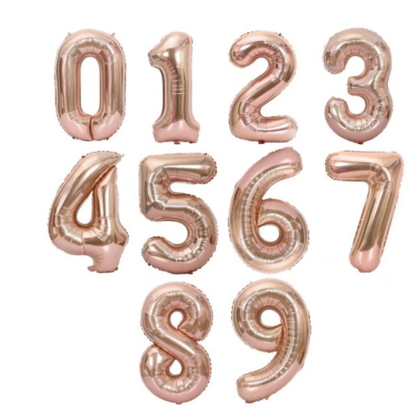 Gold Foil Number Balloon - Etsy
