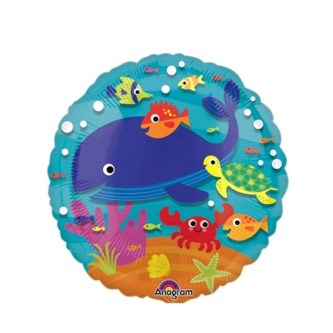Jumbo Under the Sea Balloon Birthday Party Decorations Dolphin Balloon ...