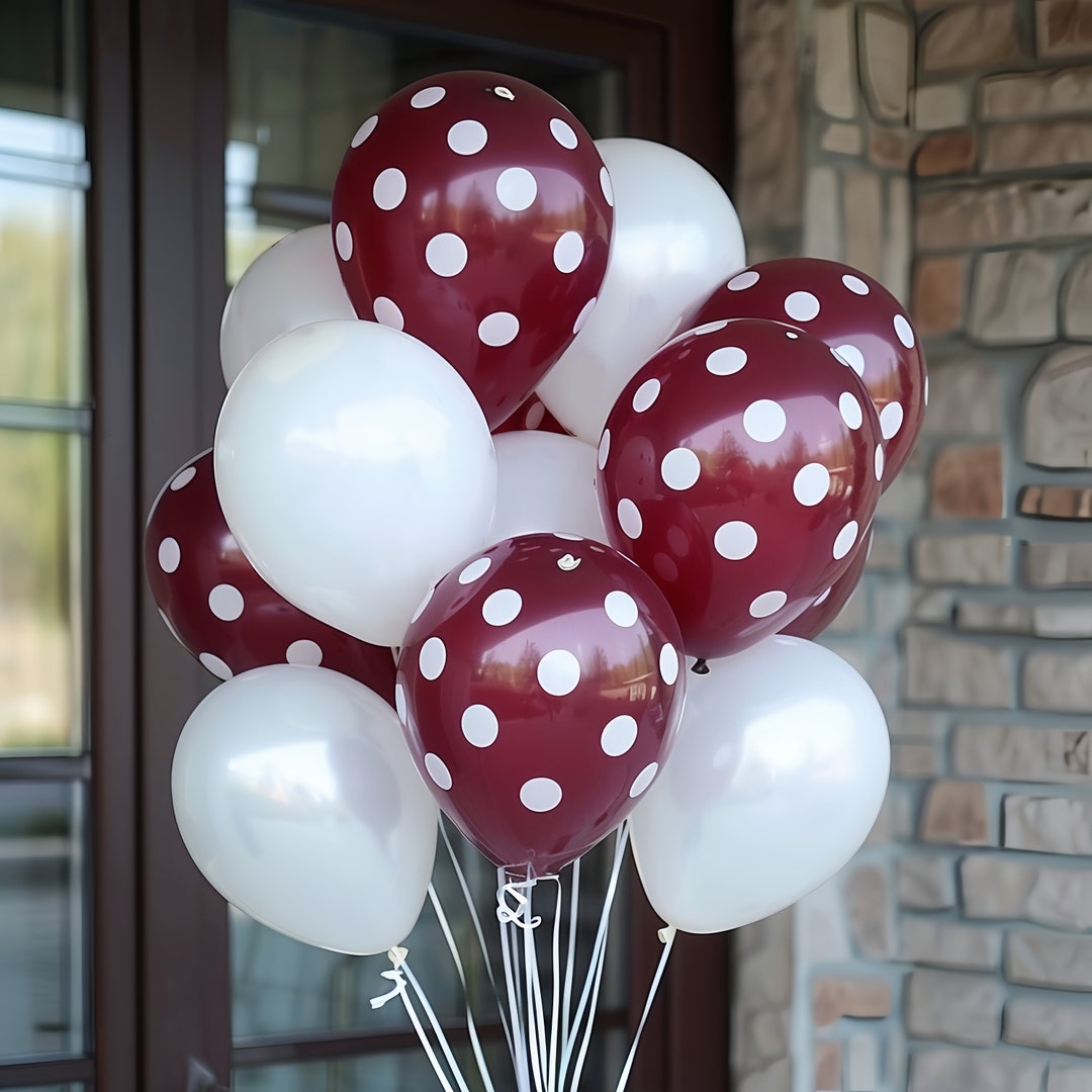 Wine Red Balloons Pack - 10pc | Perfect for Birthday, Wedding ...