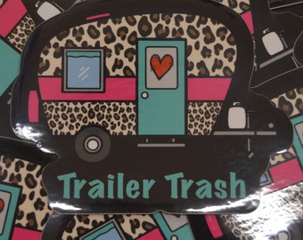 Trailer Trash Vinyl Decal Funny RV Camper Car Truck SUV Van Window ...
