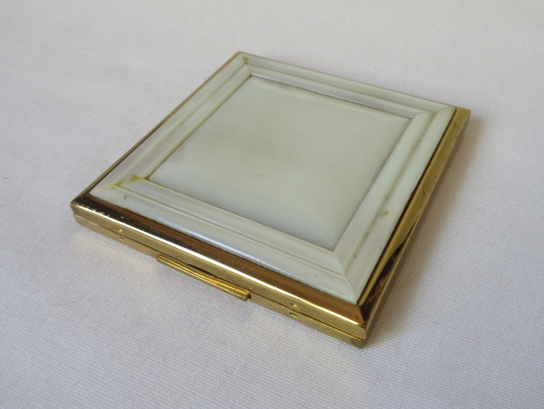 Vintage Signed Elgin American Compact With Mother of Pearl - Etsy