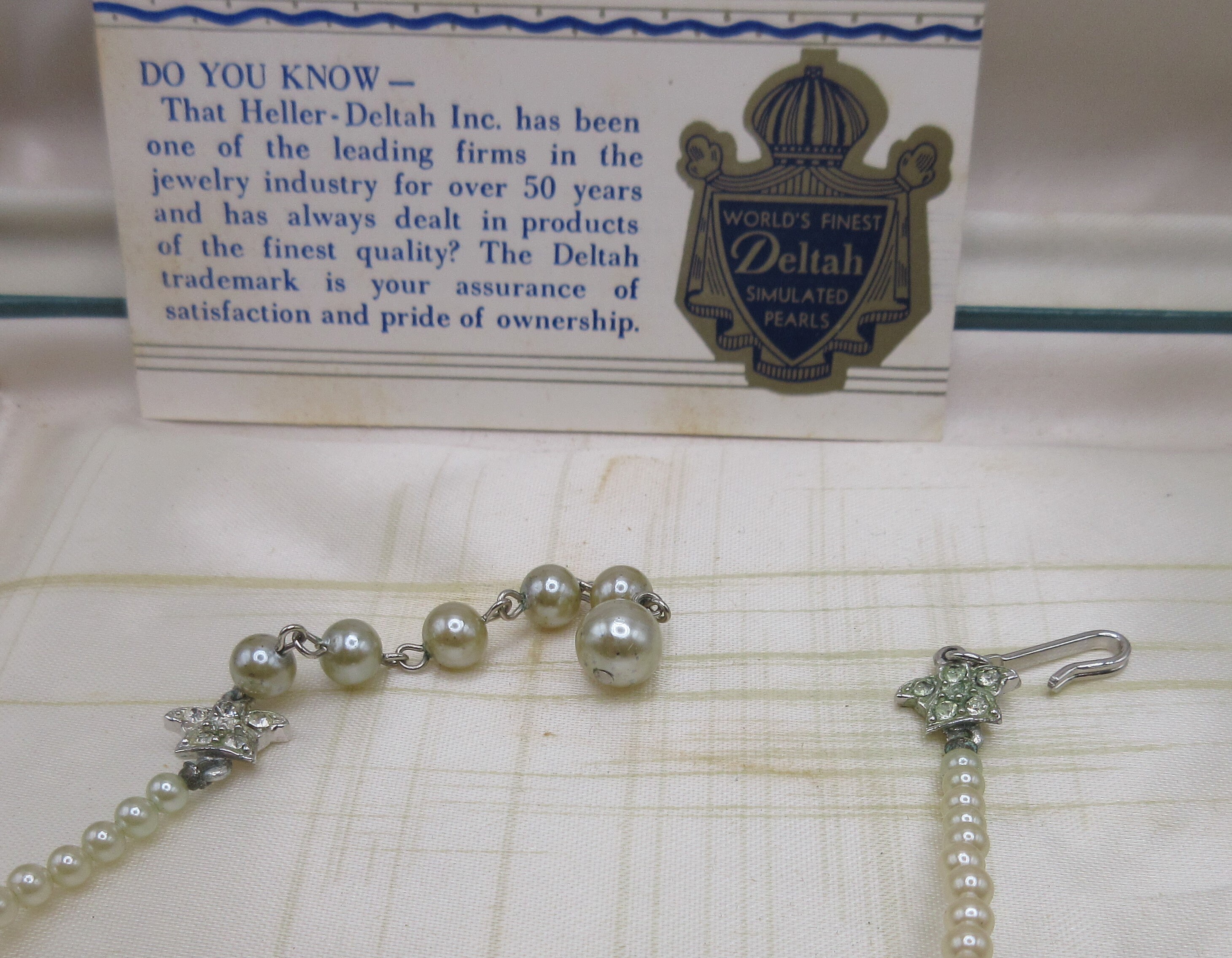 Vintage Deltah Faux Pearls Single Strand Necklace in Jewelry - Etsy