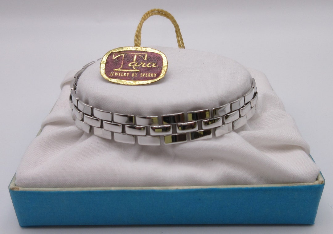 Vintage Signed TARA Panther Chain Bracelet in Silver Tone Metal - Etsy