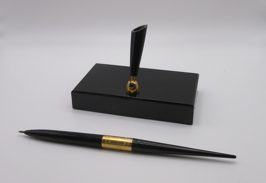 Vintage 1940's Ink Pen Desk Set - Etsy