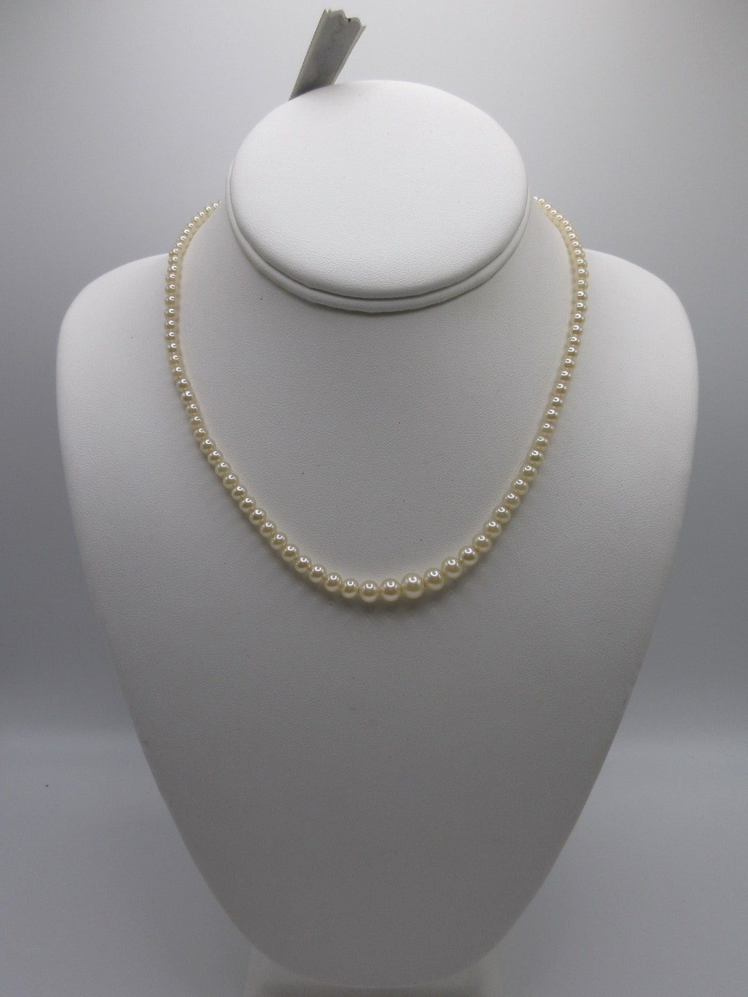 Vintage Deltah Faux Pearls Single Strand Necklace MARISA - Etsy