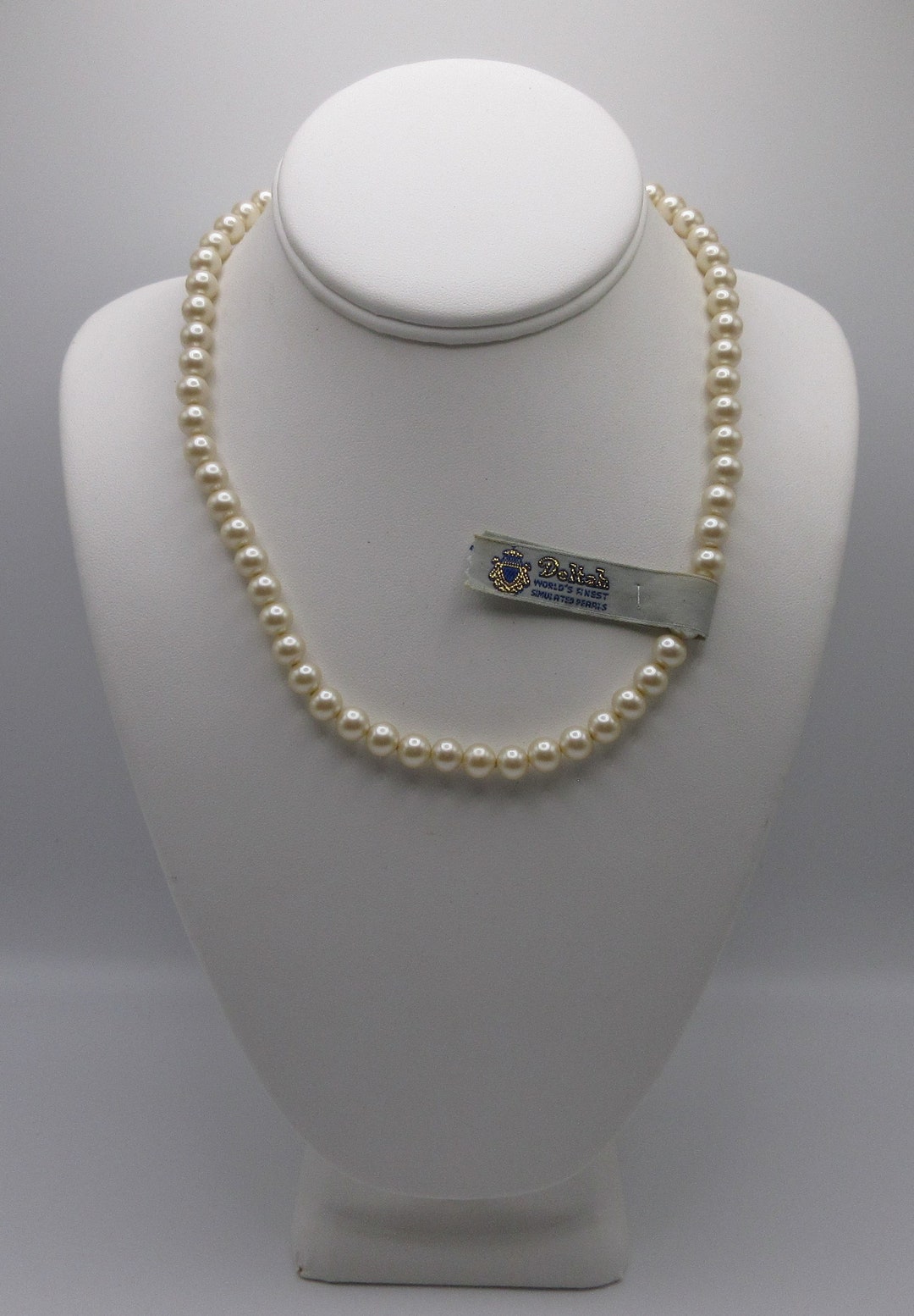 Vintage Deltah Faux Pearls Single Strand Necklace - Etsy