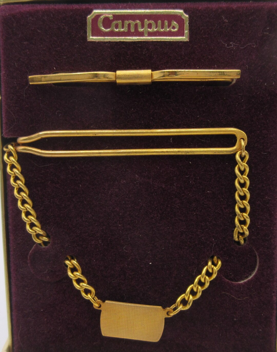 Vintage Campus Tie Bar and Collar Bar Set - Etsy