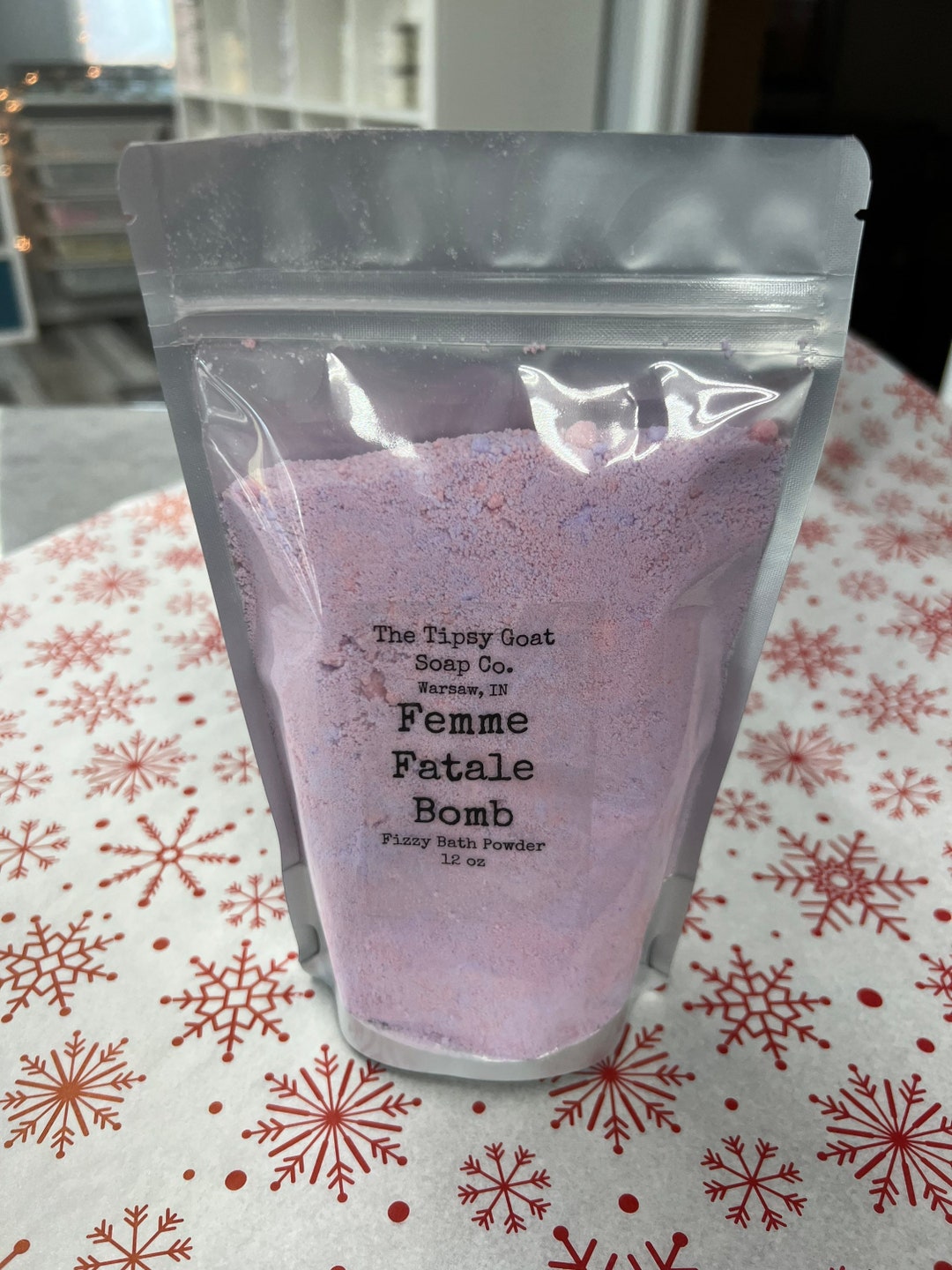 Femme Fatale Fizzy Bath Powder - Etsy