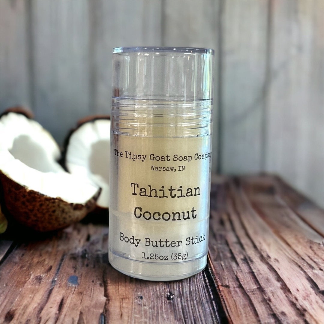 Tahitian Coconut Body Butter Stick | Solid Lotion Stick - Etsy