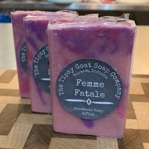 Femme Fatale (sex Bomb Type) Handmade Cold Process Soap Made With Goat ...