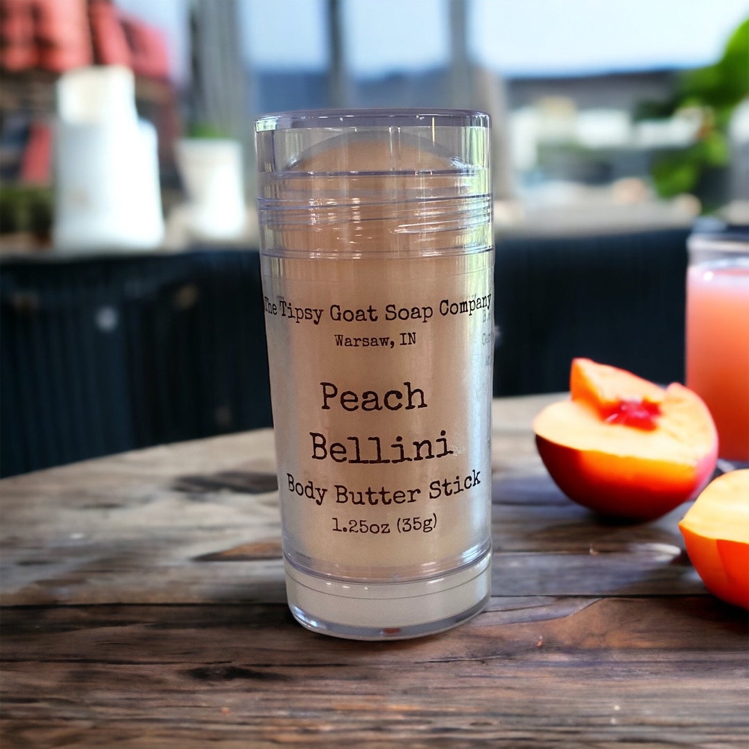Peach Bellini Body Butter Stick | Solid Lotion Stick - Etsy