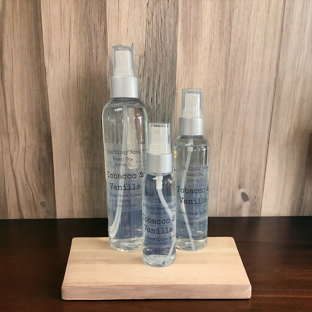 Tobacco & Vanilla Body/room/linen Spray - Etsy