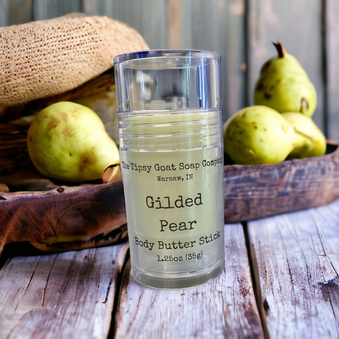 Gilded Pear Body Butter Stick | Solid Lotion Stick - Etsy