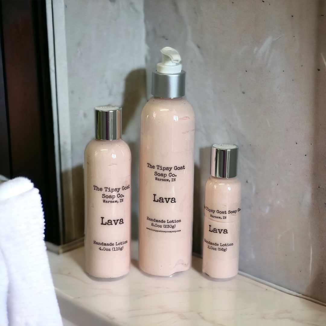 Lava Handmade Lotion - Etsy