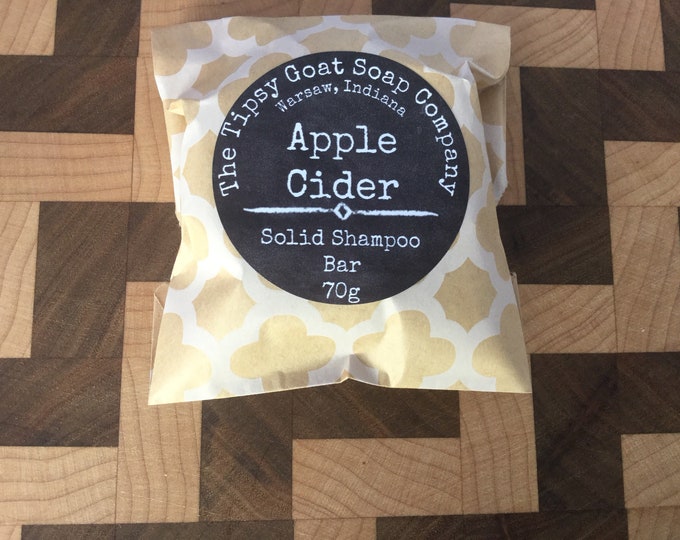 Apple Cider Syndet Solid Shampoo Bar - Etsy