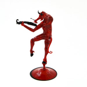 Red Devil Violinist Big Size - Murano Glass - Etsy