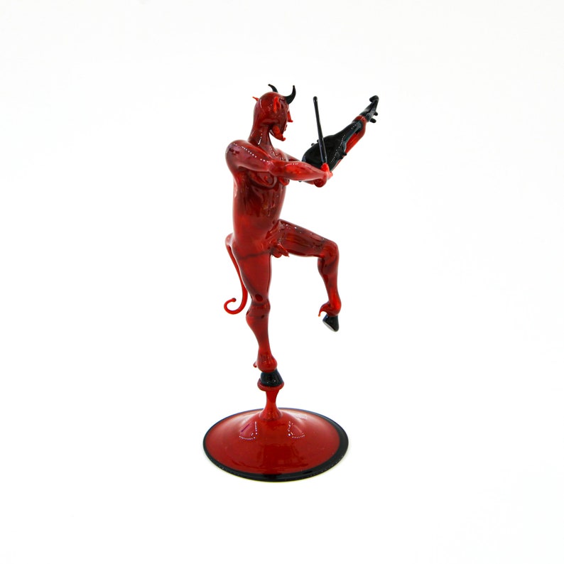 Red Devil Violinist Big Size Murano Glass | Etsy