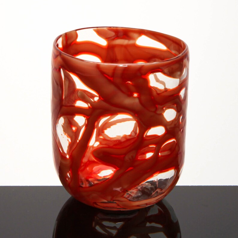 Six Glasses Set folly Murano Glass - Etsy