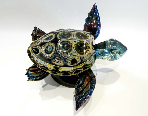 Figurines Art & Collectibles Murano Glass Turtle with Murrine Small ...