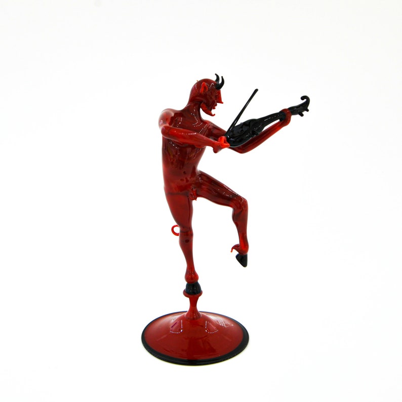 Red Devil Violinist Big Size - Murano Glass - Etsy