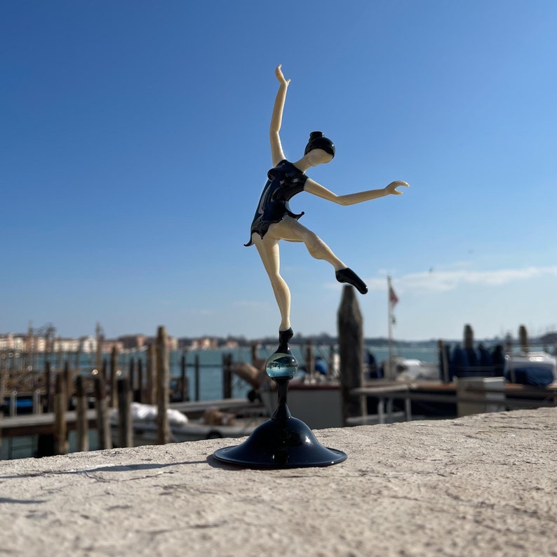 Ballet Dancer Miniature - Murano Glass - Etsy