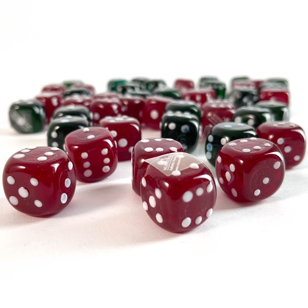 Glass Dice Set of 5 - Murano Glass - Etsy
