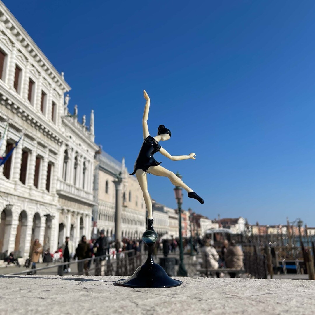 Ballet Dancer Miniature - Murano Glass - Etsy