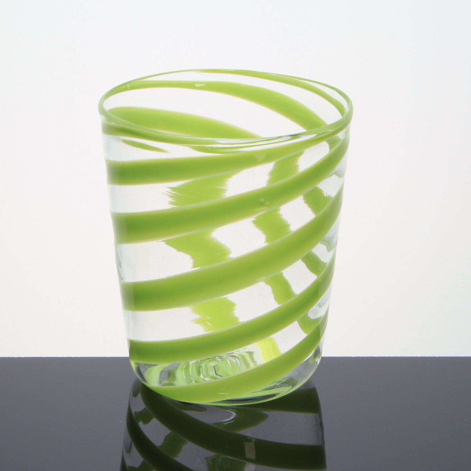 Six Glasses Set "spyral" - Murano Glass - Etsy
