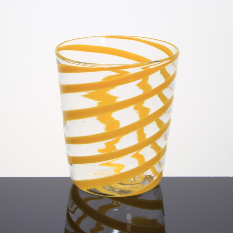 Six Glasses Set "spyral" - Murano Glass - Etsy