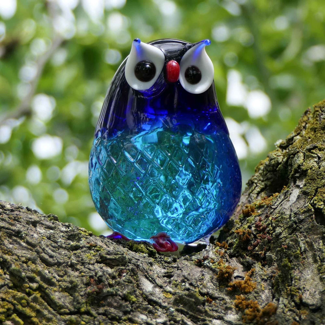 Big Owl - Murano Glass - Etsy